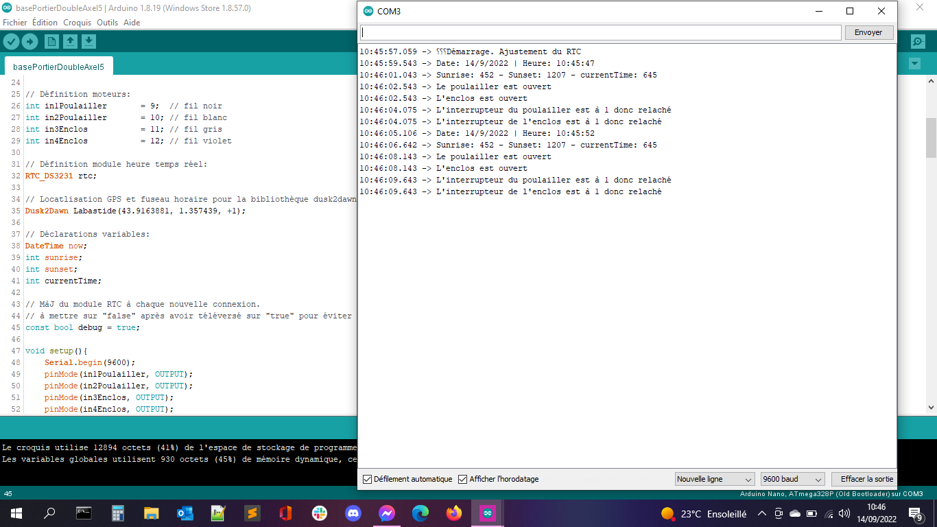 Portier automatique pour poulailler - Page 2 - Réalisations et Projets Finis - Arduino Forum