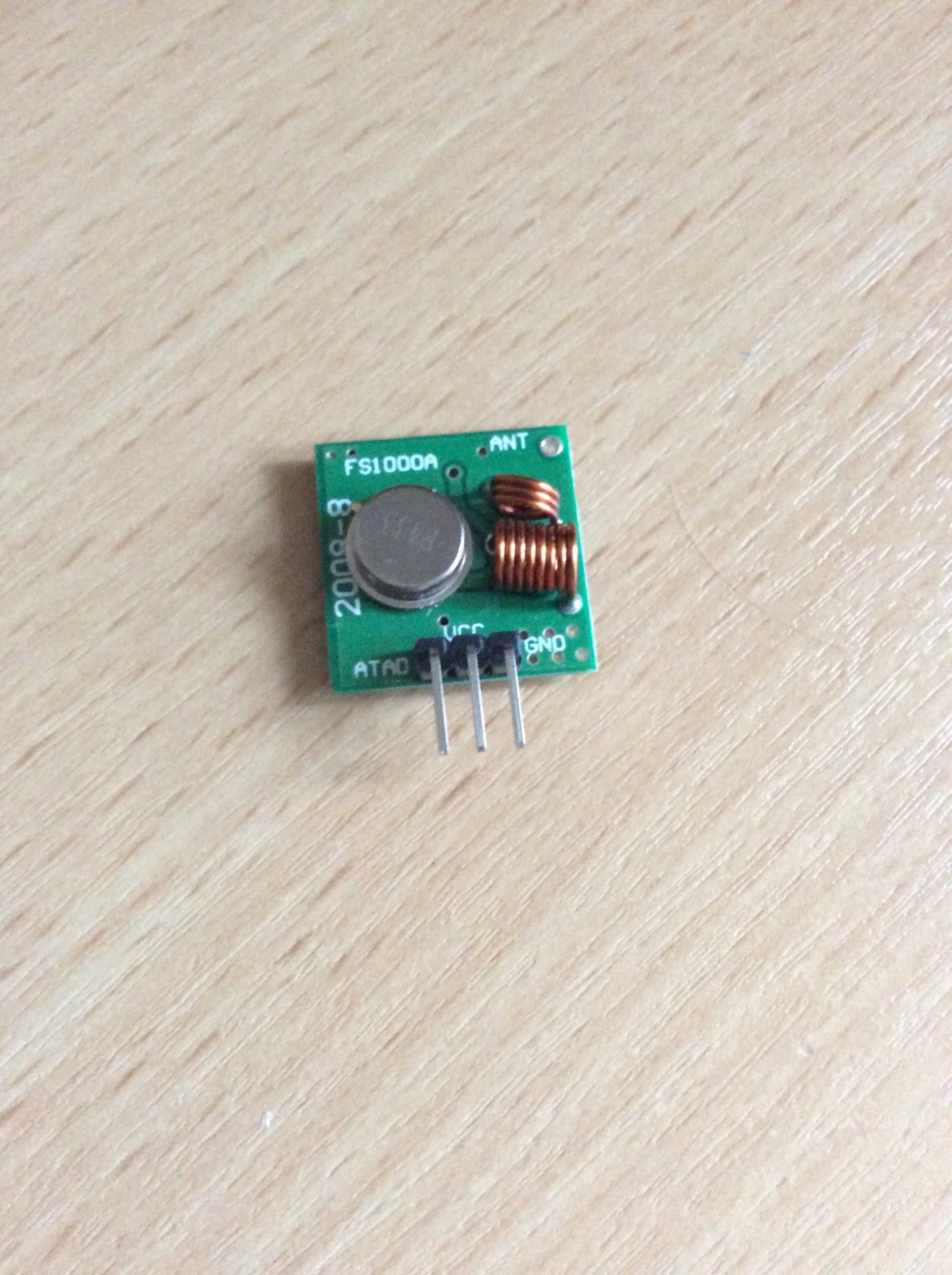 Problem powering my 433mhz RF transmitter from my Arduinos 5v pin ...