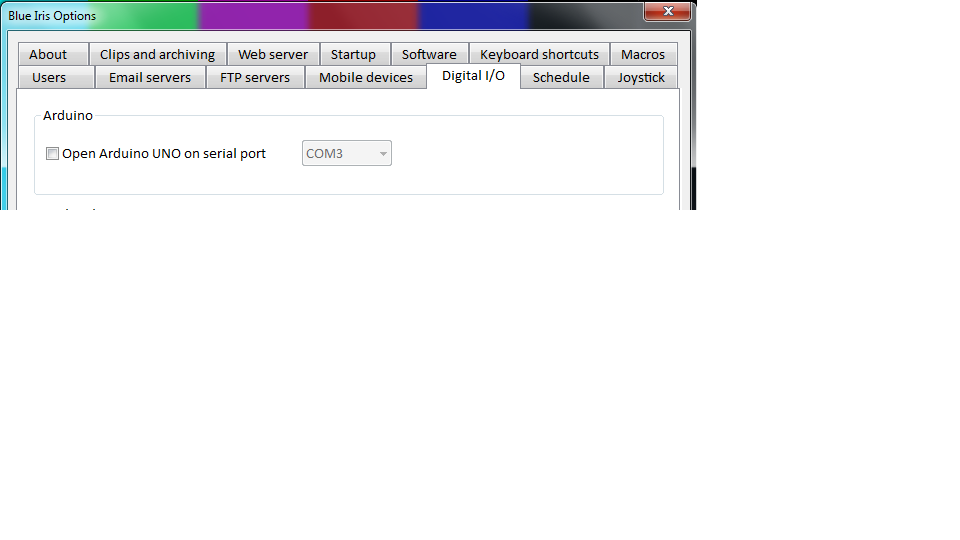 Blueiris and Arduino, anyone got working? - Interfacing w/ Software on ...