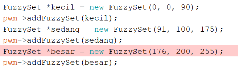 No matching function for call to 'FuzzySet::FuzzySet(int, int, int)' - Programming - Arduino Forum