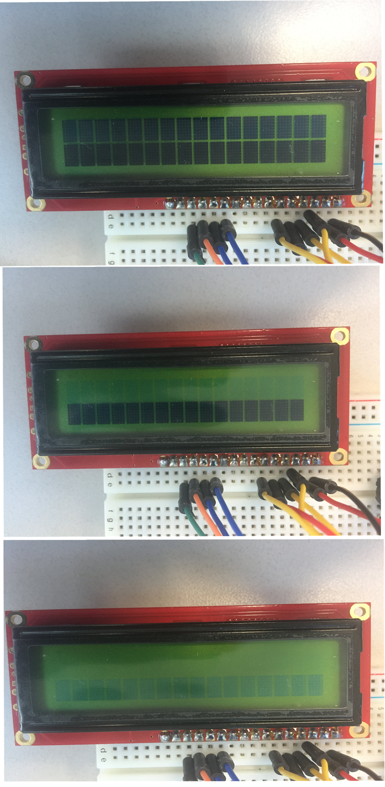16x2 backlight works but characters don't display - Displays - Arduino ...