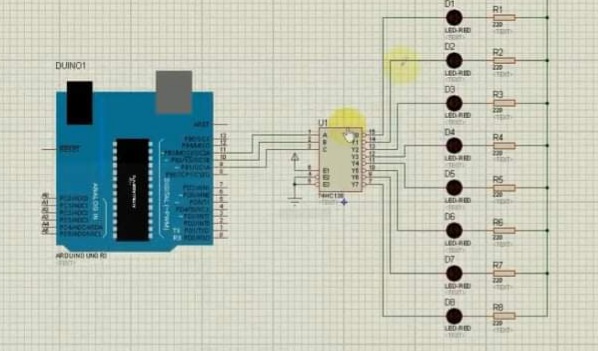 Demux sn 74hc138, augmenter nombre de sortie de arduino nano - Français ...