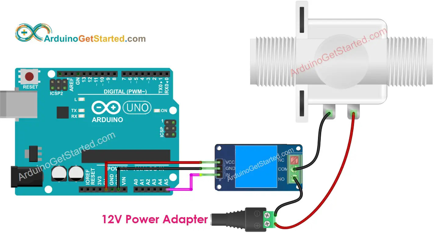 Relay valf connection - Programming - Arduino Forum