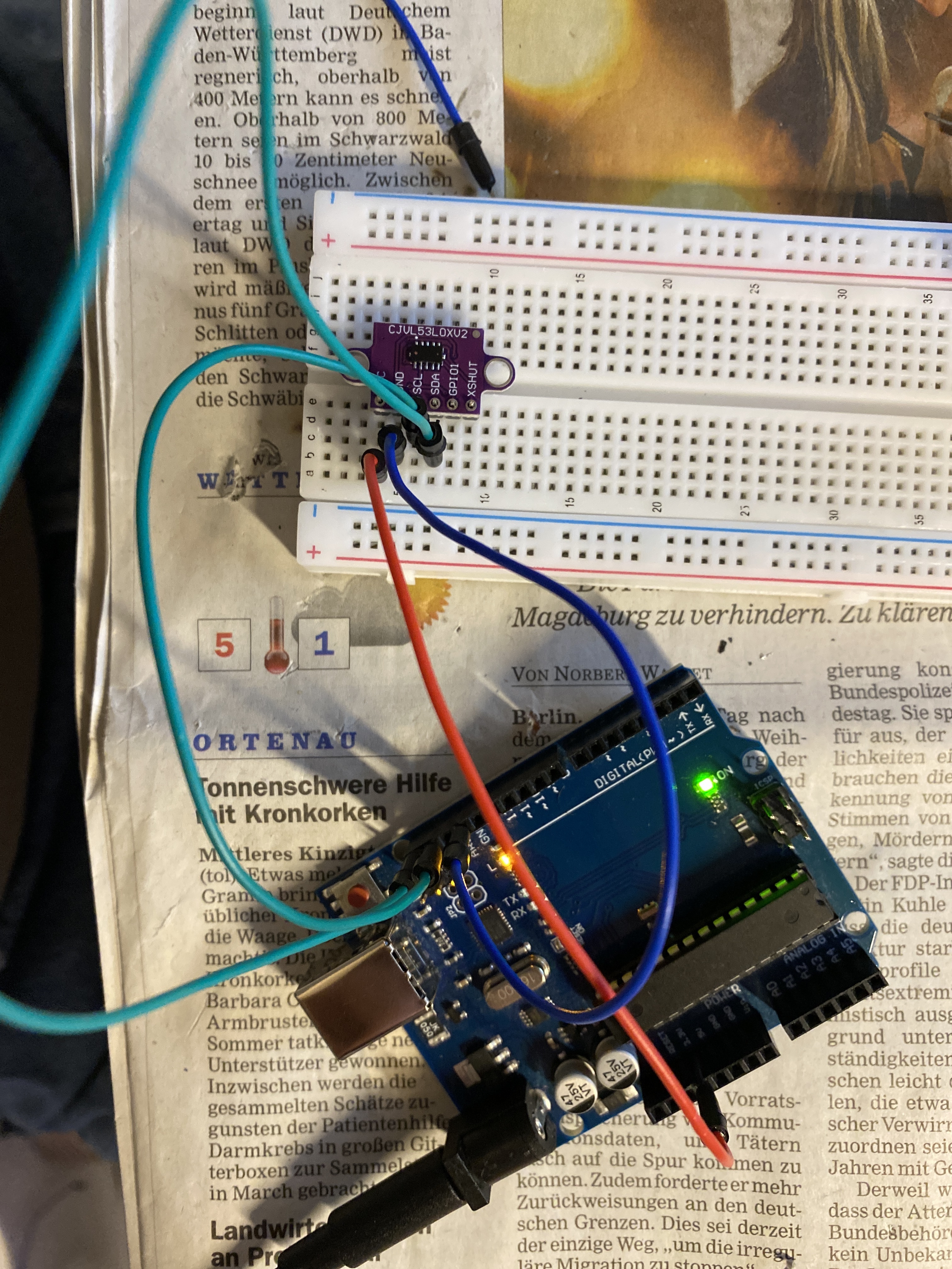 Tof Sensor (CJVL53LOXV2) brauche Hilfe - Deutsch - Arduino Forum