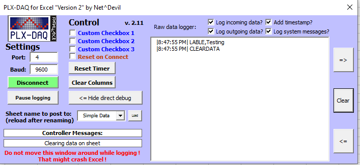 PLX-DAQ version 2 - now with 64 bit support! (and further new features ...