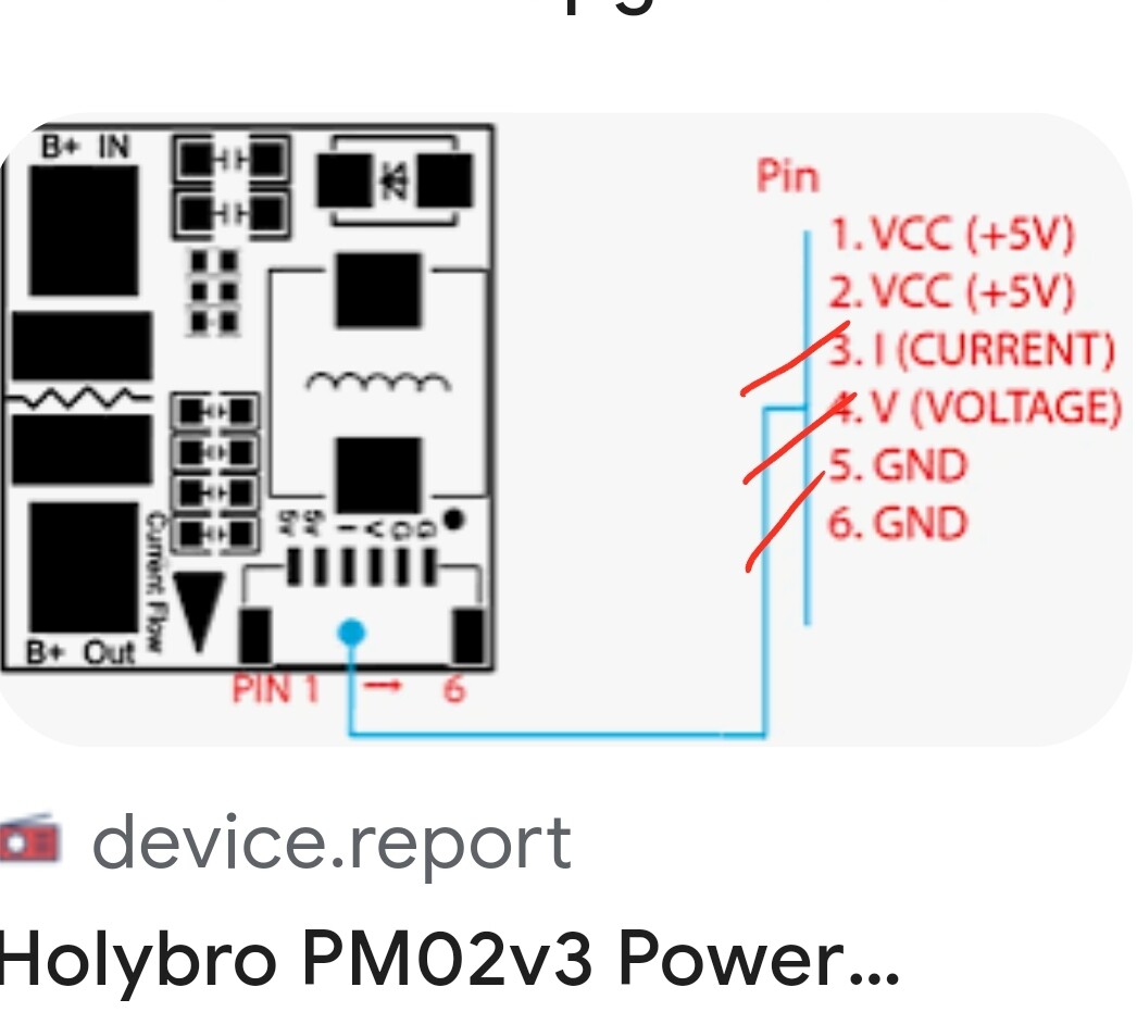 Drone Power module Read current and voltage holybro PM02 V2 - Sensors - Arduino Forum