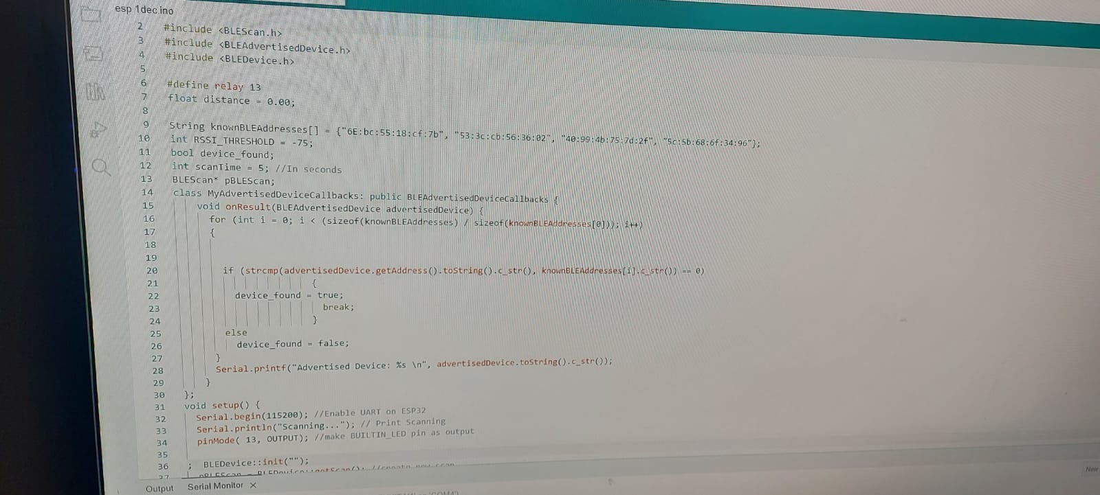 Esp32 Rssi Beacons Distance General Guidance Arduino Forum