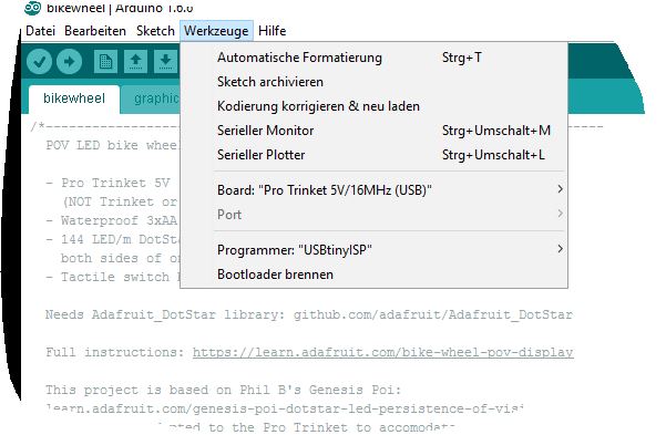 [GELÖST] Pro Trinket 5V Programm Programm hochladen (Fehler) - Deutsch - Arduino Forum
