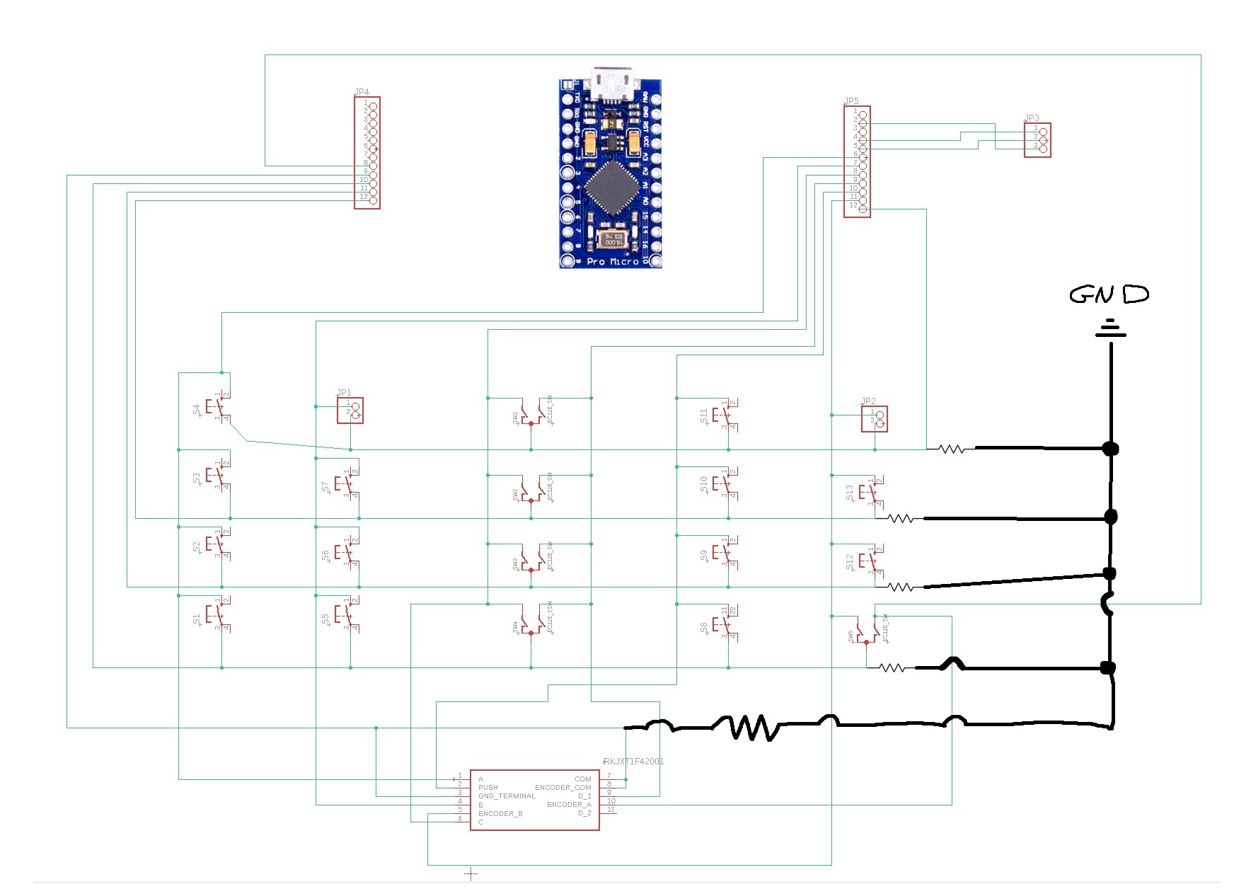 Floating pin issue on a button matrix - General Guidance - Arduino Forum