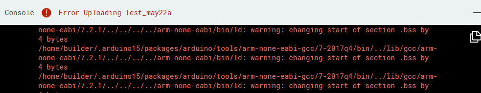 Arduino Nano 33 IOT Cloud upload issue - Cloud IoT - Arduino Forum