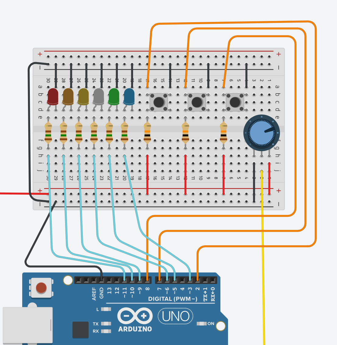 LED Control System Using Arduino: Potentiometer and Push Buttons - Page 2 - Programming ...