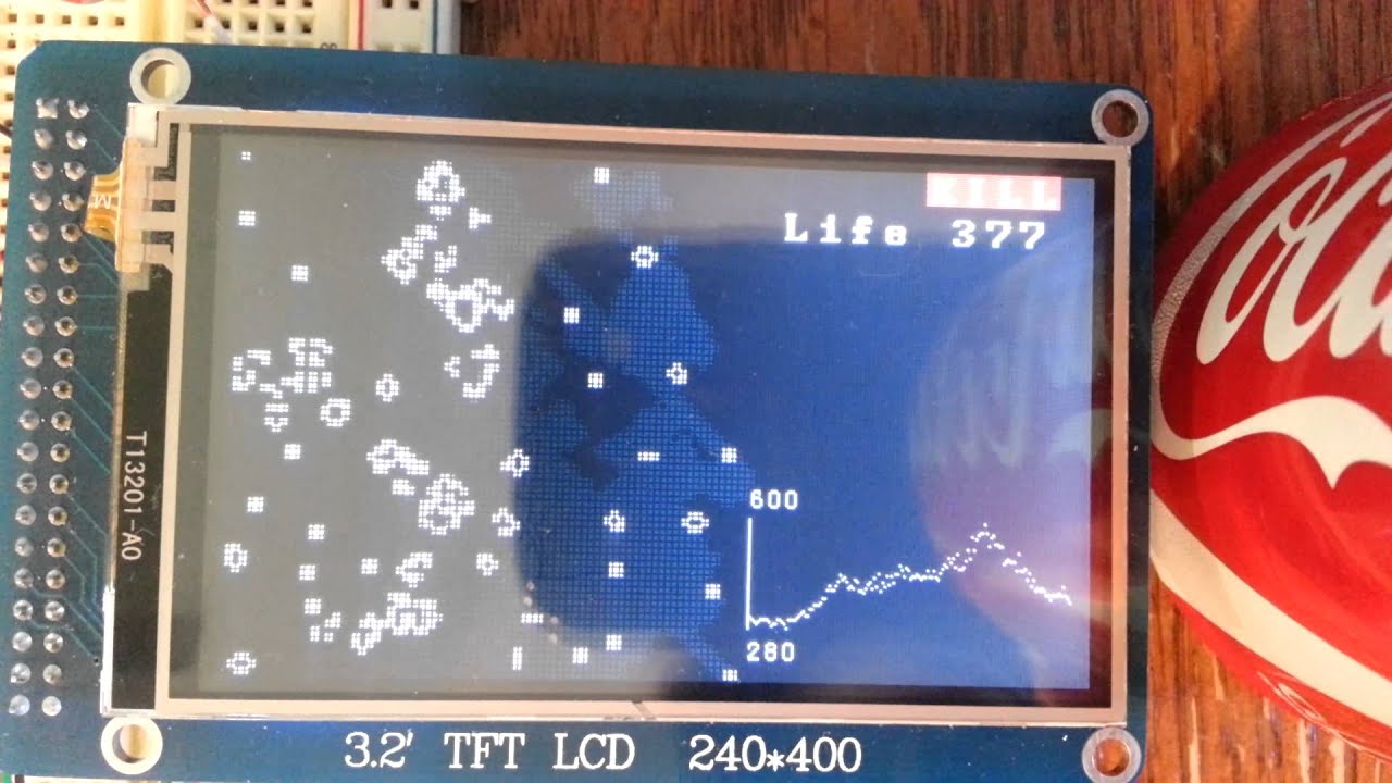 Conway's Game Of Life with TVout 128 x 96 pixels - Showcase - Arduino Forum