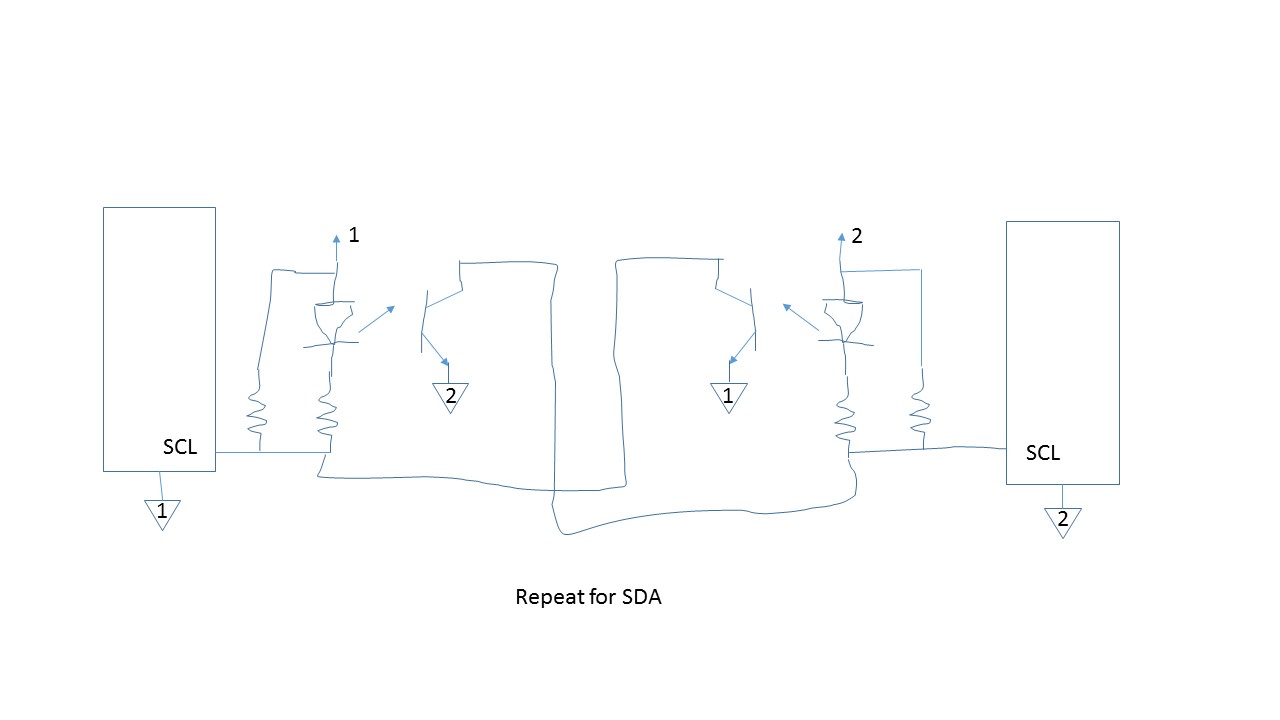 Optocouplers for bidirectional line (I2C SDA) - General Electronics - Arduino Forum
