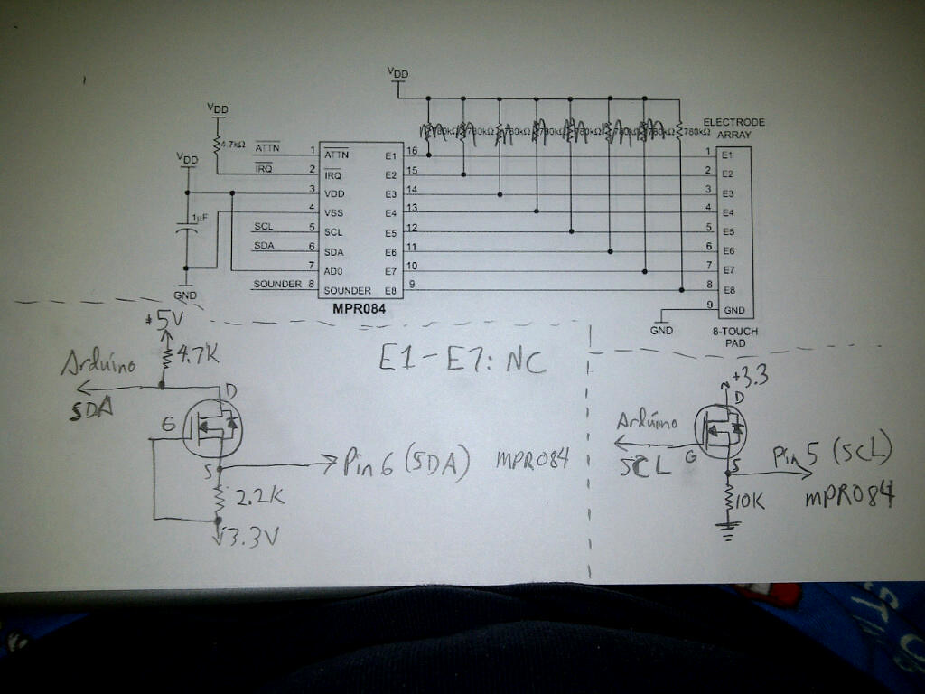 I2C trouble with the MPR084 - Networking, Protocols, and Devices - Arduino Forum