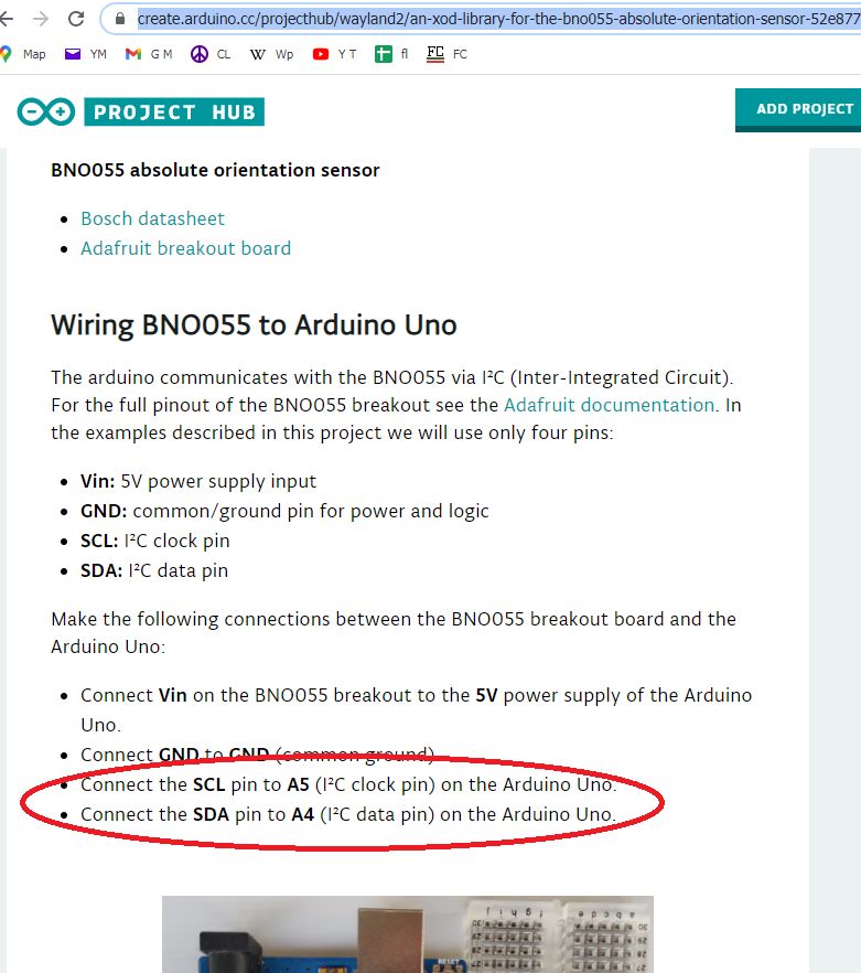 Using BNO055 : reassign A4 and A5 to something else - General Electronics - Arduino Forum