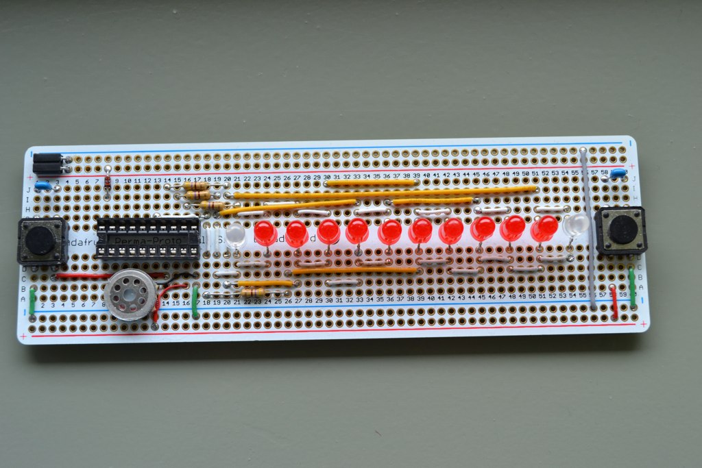 Games You Can Make With Leds Atmega 328p Microcontroler And Pushbuttons On A Leds And