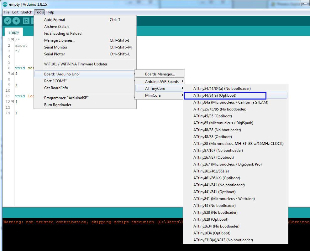 How to make the circuit for programming ATTINY44A ? - General Guidance - Arduino Forum