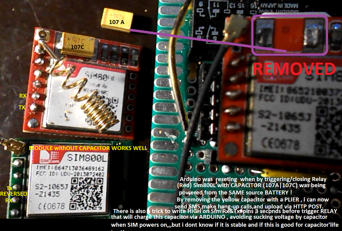 Arduino Resets if not set HIGH to SIM800L pin before power SIM - General Electronics - Arduino Forum
