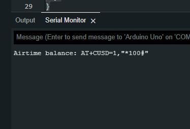 AT+CUSD=1 command not working - Networking, Protocols, and Devices - Arduino Forum