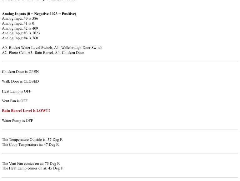 Chicken Coop Controller - Showcase - Arduino Forum