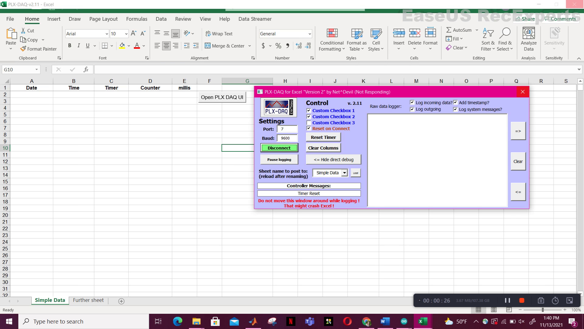 PLX-DAQ version 2 - now with 64 bit support! (and further new features ...