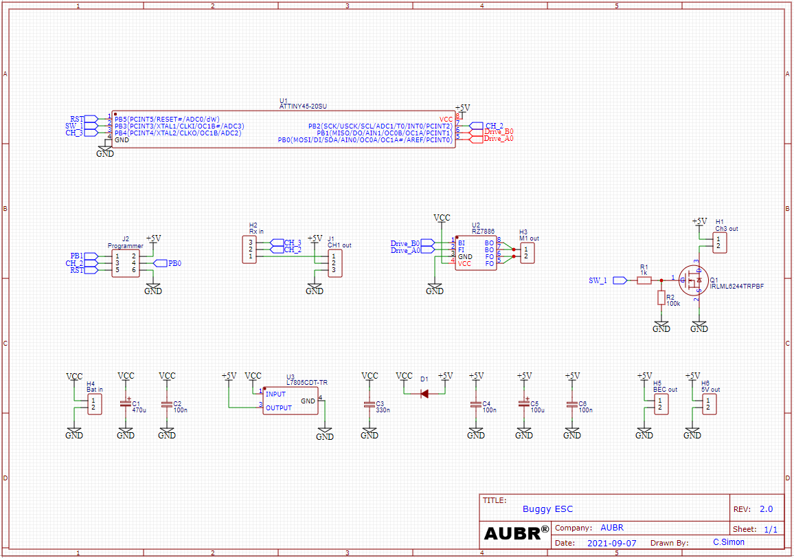 Brushed Esc With Attiny45 Programming Arduino Forum