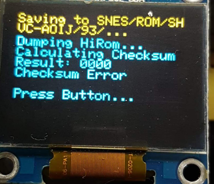 ROM-Reader for Super Nintendo / Super Famicom Game Cartridges - Page 31 - Showcase - Arduino Forum