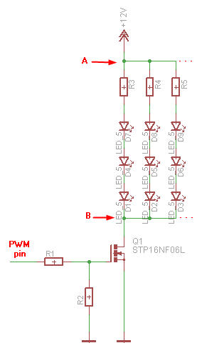 MOSFET, LEDs burning out - General Electronics - Arduino Forum