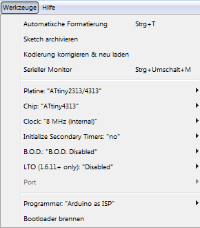 Mega2560 den Attiny 2313 programmieren - Page 2 - Deutsch - Arduino Forum