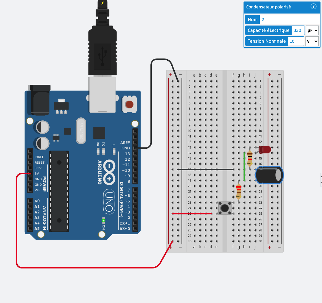 Led et condensateur - Le bar - Arduino Forum