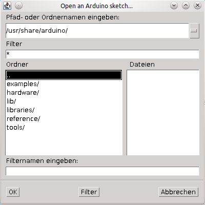 Arduino IDE: Use native file selection dialogs from KDE/Gnome - Suggestions for the Arduino ...