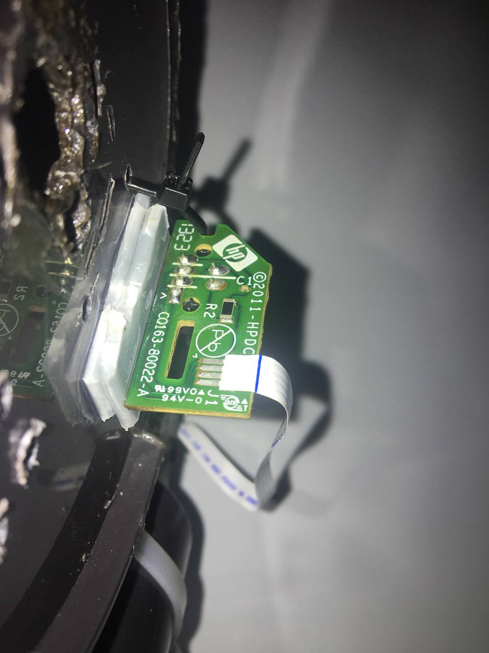 Help with connecting the printer encoder from HP photosmart 6520 ...