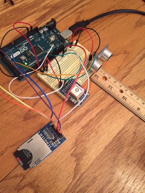 HC-SR04, GPS, and SD card reader with Arduino MEGA - Showcase - Arduino ...