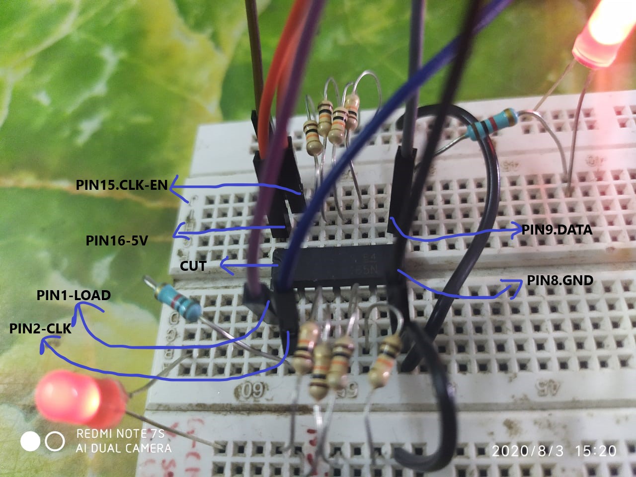 SN74HC165N not working - Programming - Arduino Forum