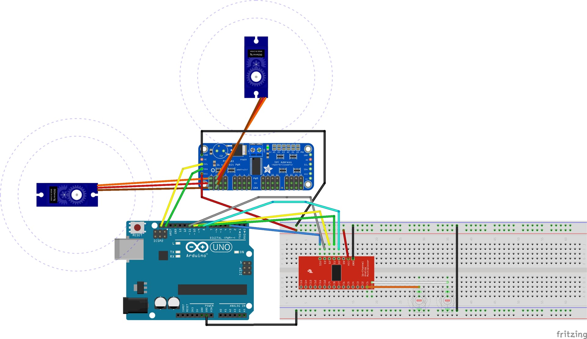 MUX to control servos on adafruit pwm servo driver - Programming - Arduino Forum