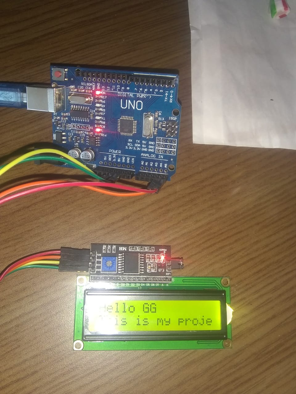 Problemas entre la comunicacion del LCD L2c y sensor temperatura dht11 ...