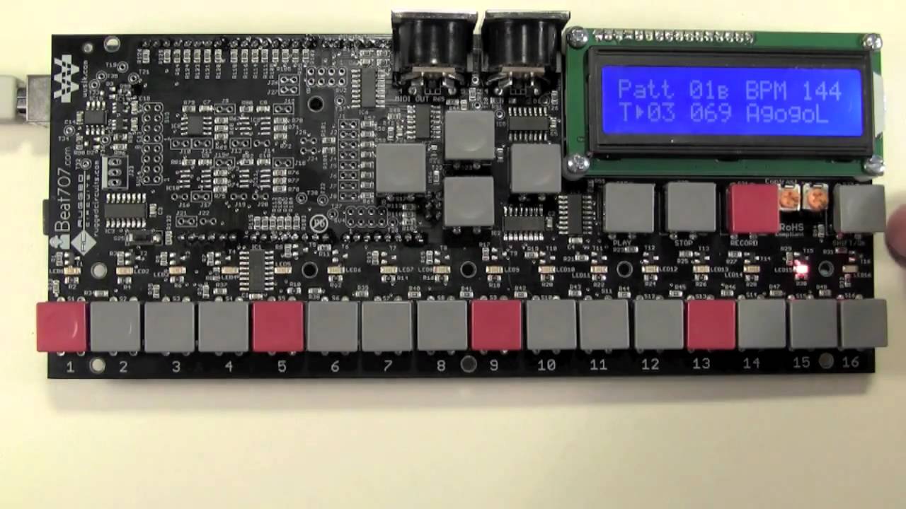MIDI Drum sequencer fully open source (beat707) - Audio - Arduino Forum