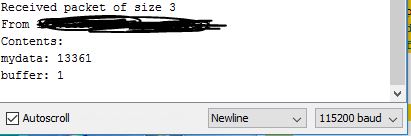 struct-memcpy-UDP data comms not working - Programming - Arduino Forum