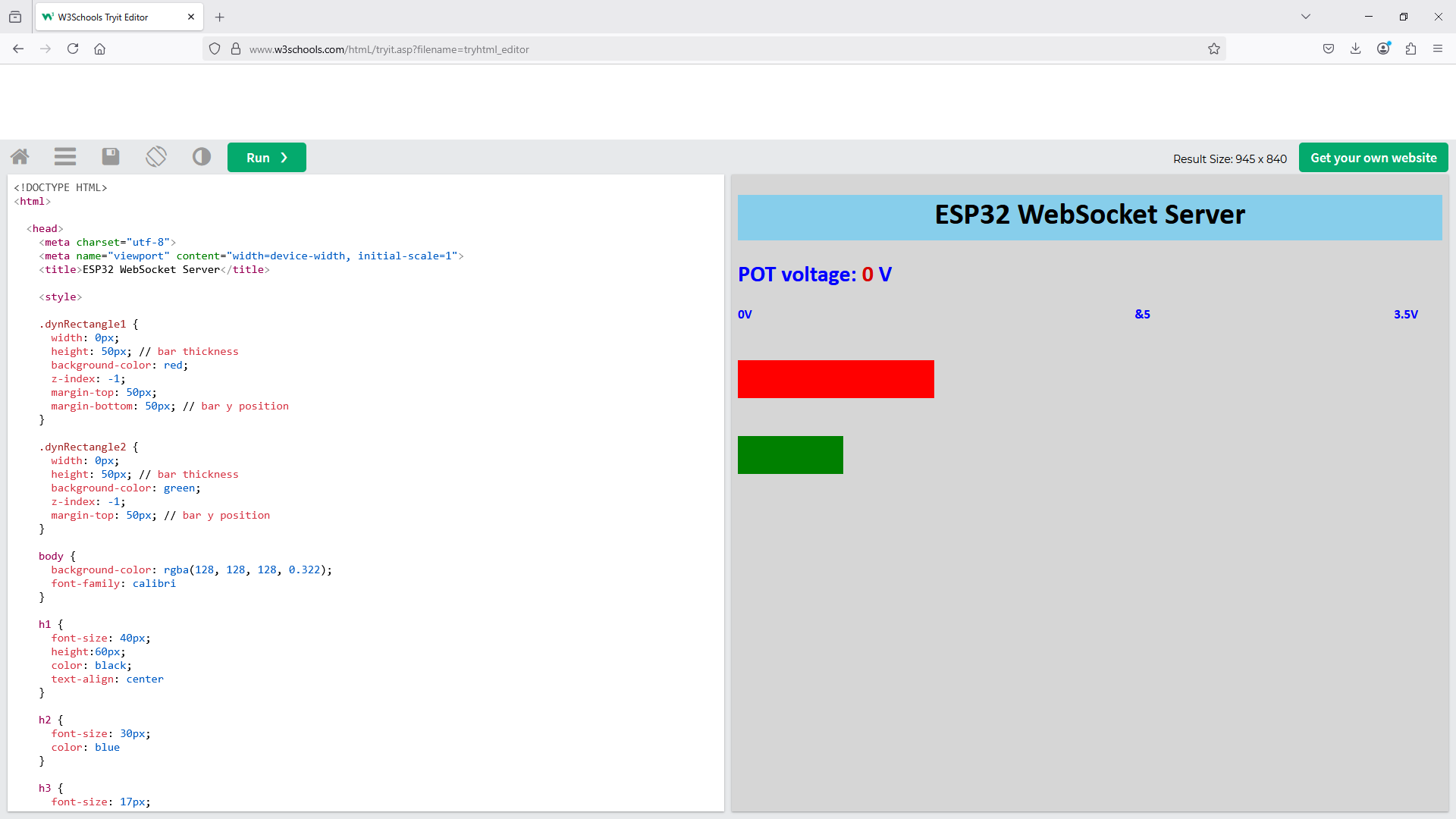 Where is the green bar ? - Programming - Arduino Forum