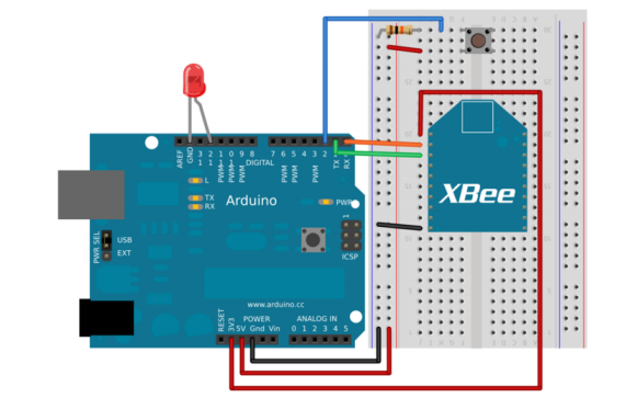 Communication Arduino Xbeexbee Arduino Allumer Une Led Grâce A Un 0424