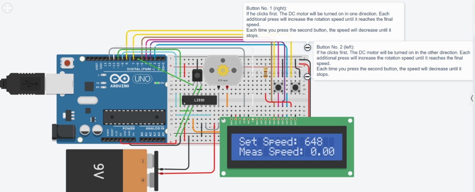 PLS HELP: Controlling DC motor using buttons and measure speed using IR encoder speed ...