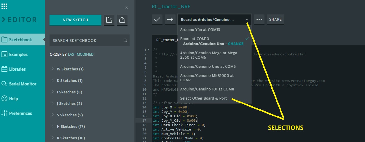 Missing the File, Edit, Sketch, Tool and Help Bar - Cloud Editor - Arduino Forum