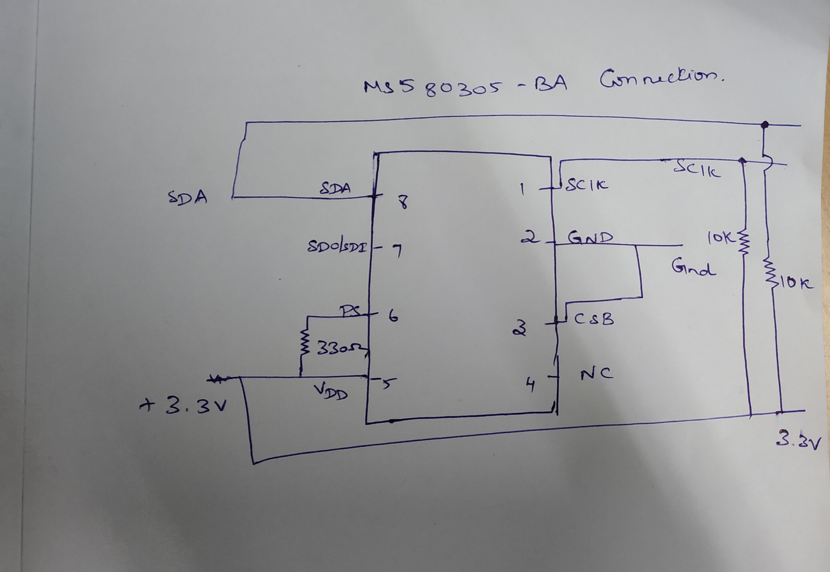 Not getting output from MS5803-05 BA pressure sensor..arduino UNO - Networking, Protocols, and ...