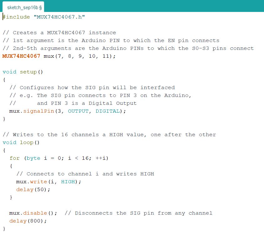 Cd74hc4067 Arduino Module Programming Español Arduino Forum