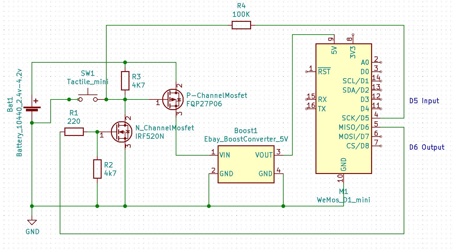 Arduino Boost Converter that activates with a button and is held on by ...