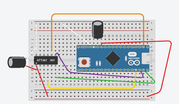 Unable to program ATtiny84A with Arduino Nano as ISP – “Invalid device signature” - Uploading ...