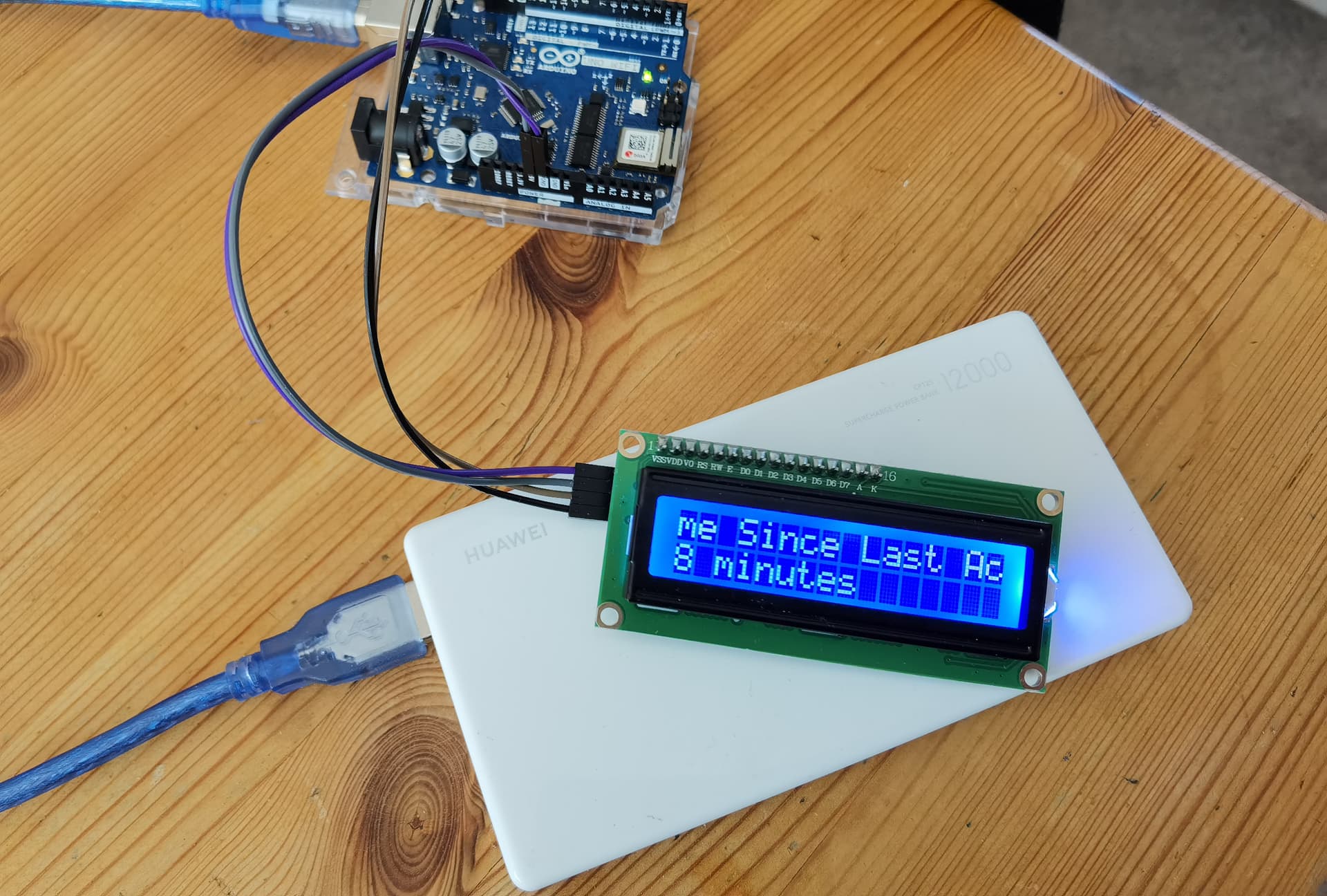 I2c Lcd Display Gibberish Using Ac Dc Usb Power Adapter Displays Arduino Forum