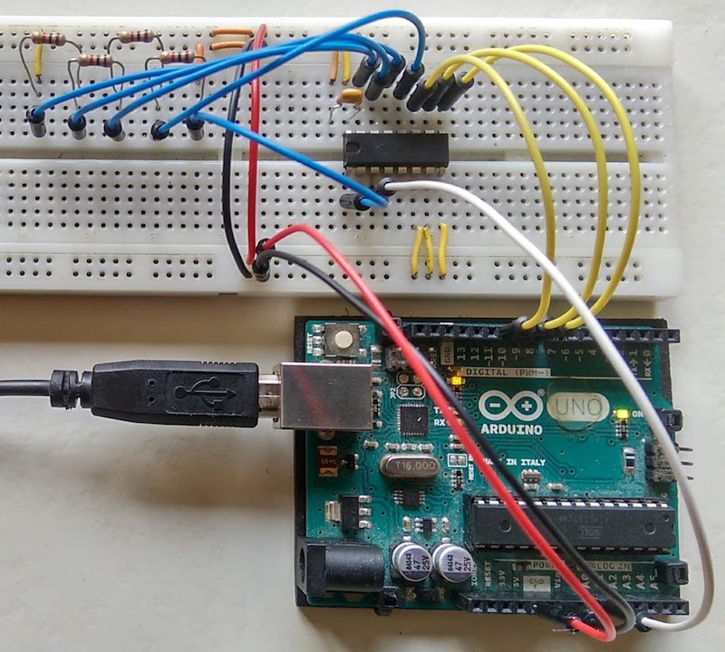 Problems with the de-multiplexer 74HC4051 - LEDs and Multiplexing - Arduino Forum