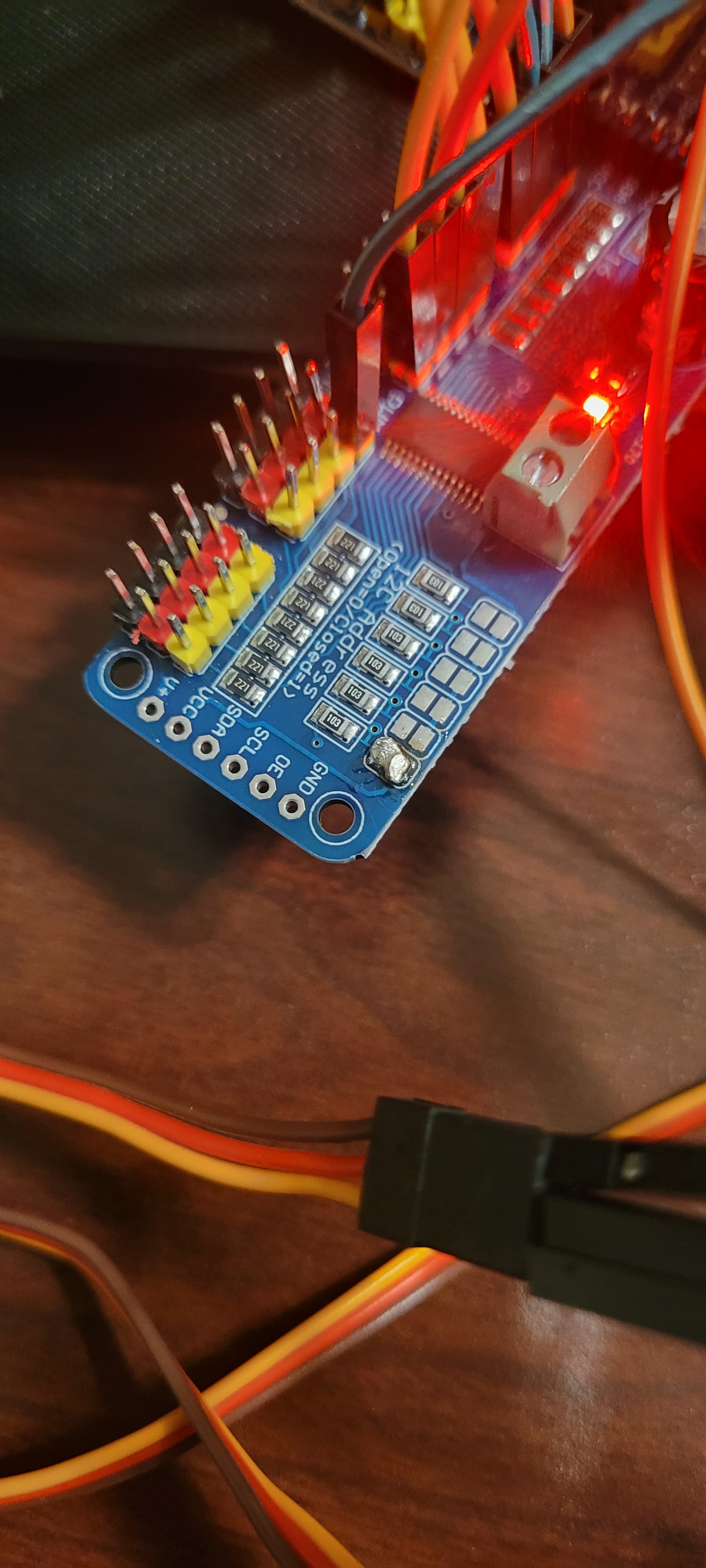 Trouble using linked PCA9685 boards - Robotics - Arduino Forum