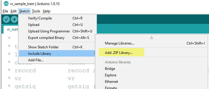 Voice Recognition Module V3 with Arduino UNO not finding the correct file - General Guidance ...